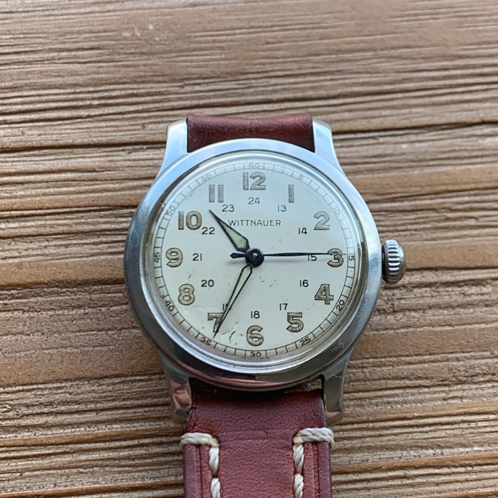 Wittnauer Vintage Military Wristwatch Wwii - Gem
